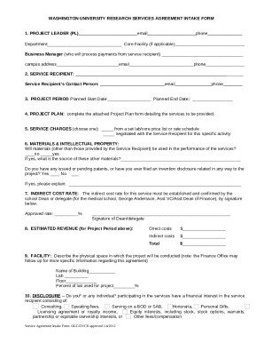 Data Use Agreement Intake - Research Doc Template | pdfFiller