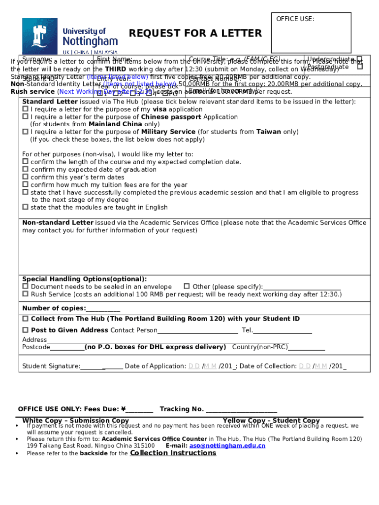 university of oxford elective application Doc Template | pdfFiller
