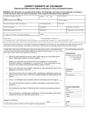 Colorado Gun LawsDepartment of Public Safety Doc Template | pdfFiller