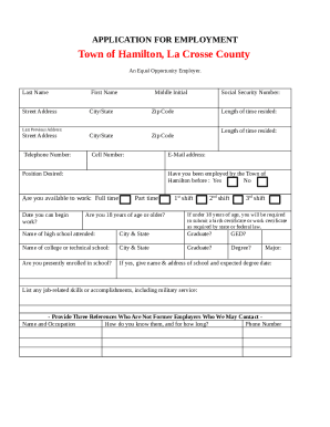 APPLICATION FOR EMPLOYMENT (Equal Employment Opportunity ... Doc ...