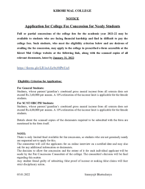 Fillable Online Fees Concession LetterKnow How to Write with Samples ...