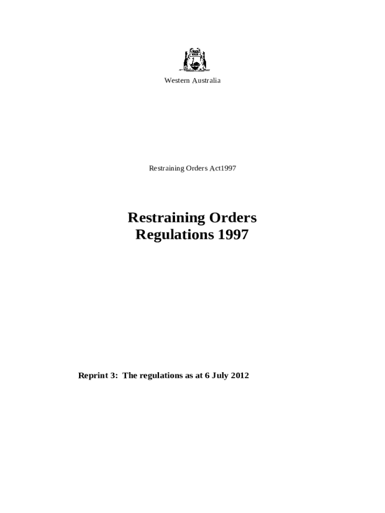 Misconduct Restraining Order Application - WN Legal Doc Template ...