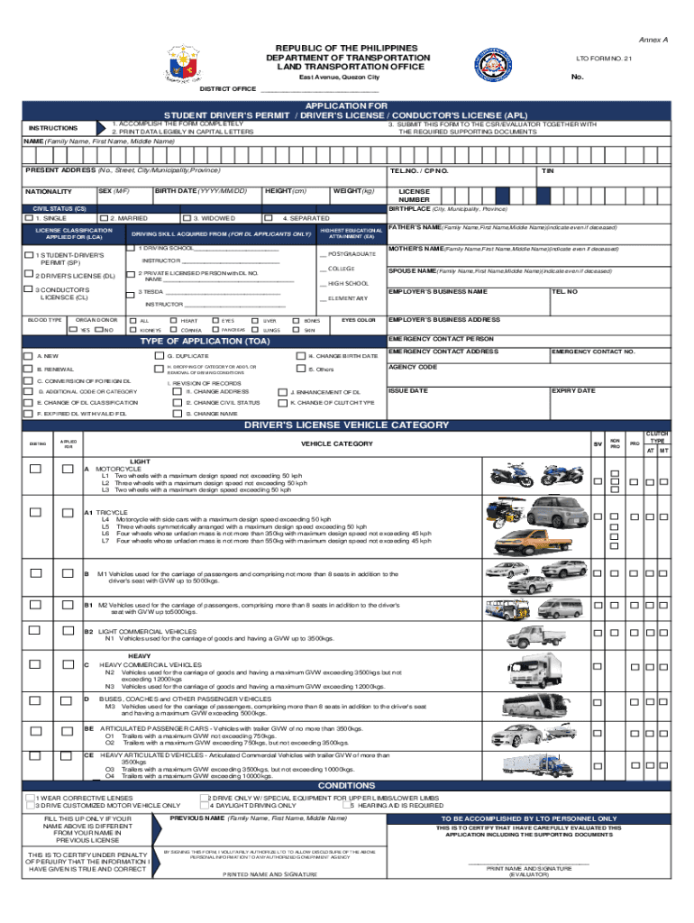 Fillable Online APL-Form (1)-converted.docx - Annex A REPUBLIC OF THE ...