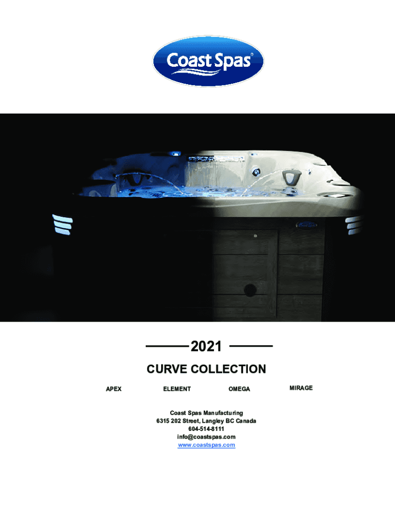 Fillable Online Coast Spas Hot Tub and Swim Spa - Quality Stoves Fax Email Print - pdfFiller