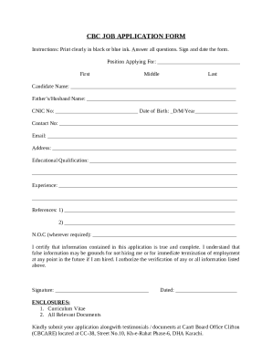 Job Application Instructions: Print clearly in black or blue ... Doc ...