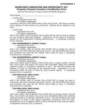 8. Property Closeout Inventory Certification Doc Template | pdfFiller