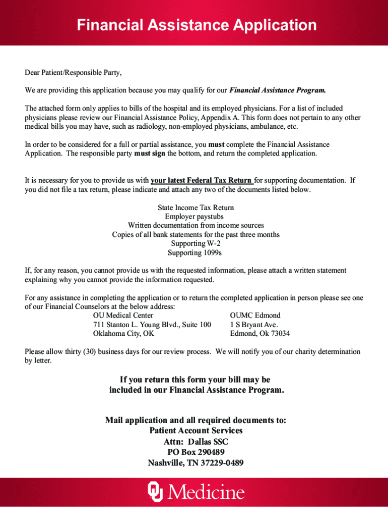 Fillable Online Financial Assistance Application - English - Northside Hospital Fax Email Print ...