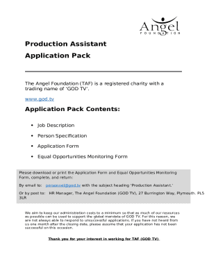 Production Assistant job description templateWorkable Doc Template ...