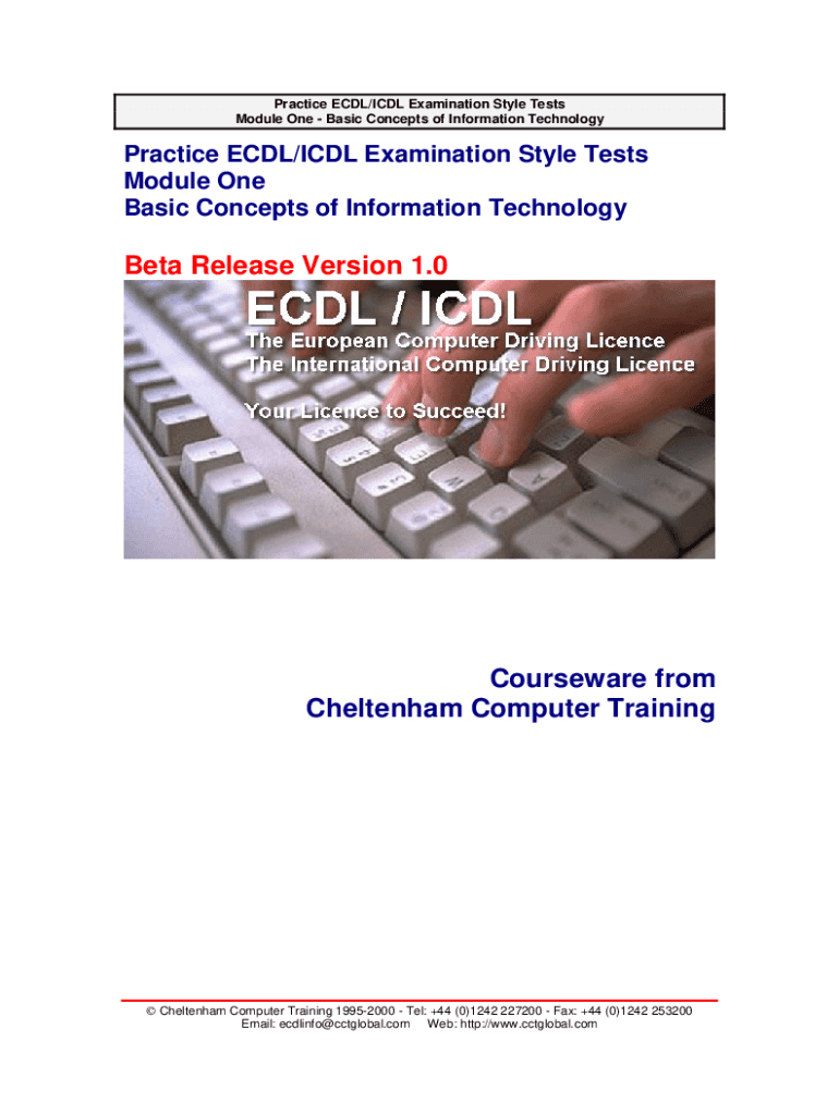 Fillable Online karaiskakio org ECDL ICDL Computer Essentials ... Fillable Online karaiskakio org ECDL ICDL Computer Essentials ...