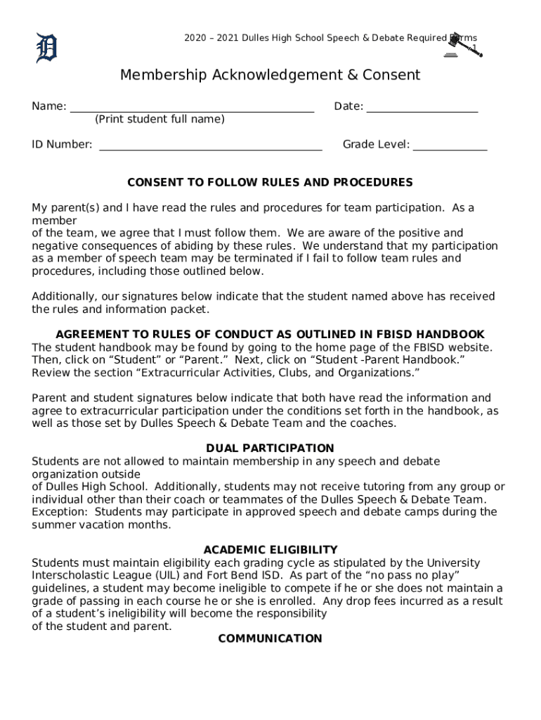 Membership Acknowledgement Doc Template | pdfFiller