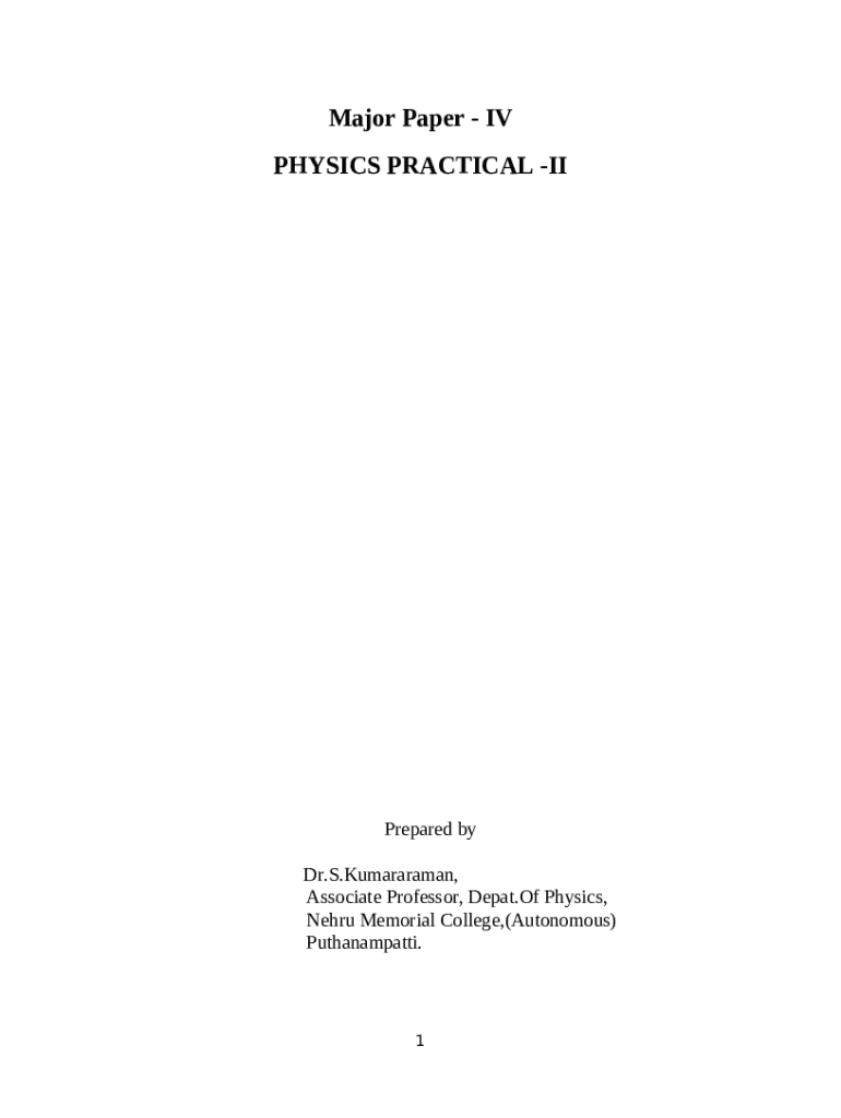 Dr Lemmon's Trick to A Level Physics Paper 3 - YouTube Doc Template | pdfFiller