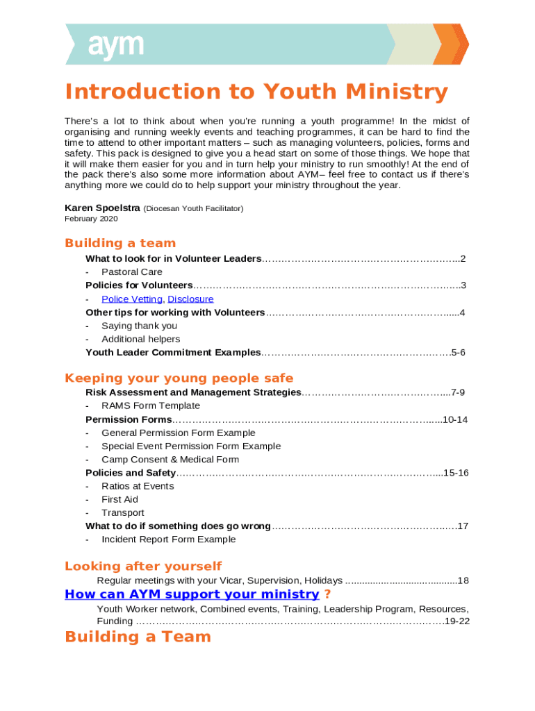 Youth Mission Day: Program Plan and Ideas - Global Ministries Doc ...