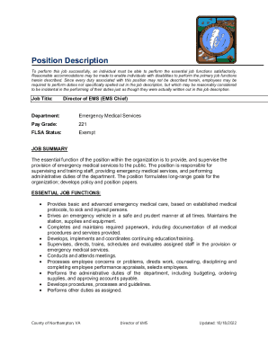 Fillable Online EMS Director Fax Email Print - pdfFiller
