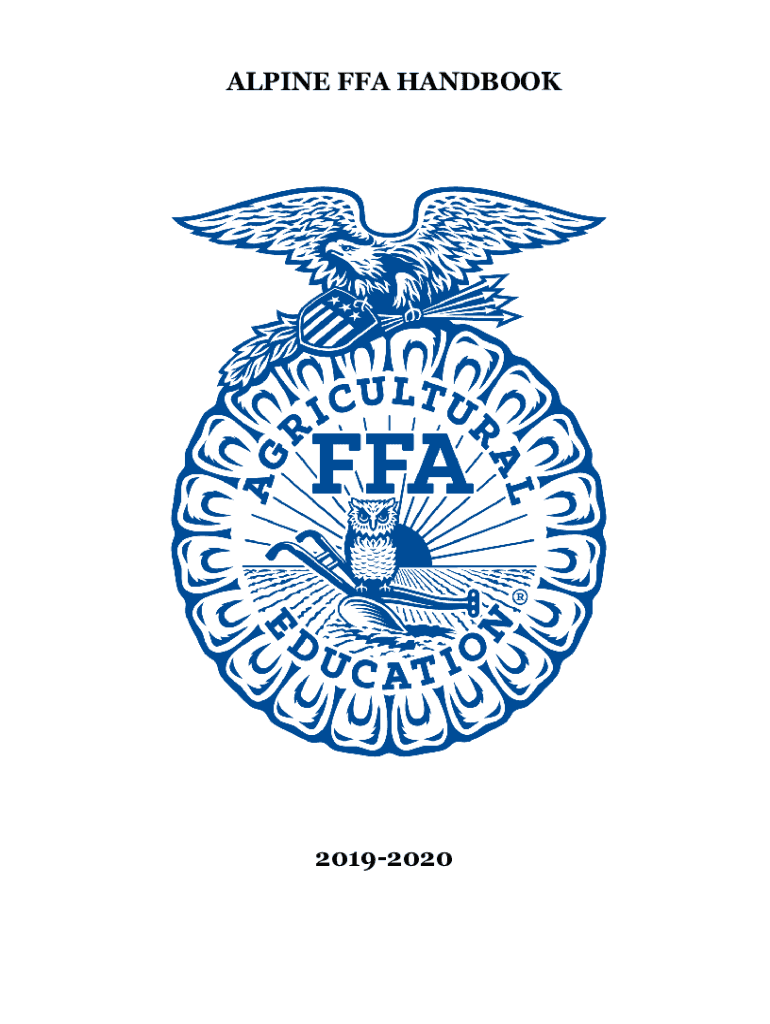 Fillable Online Welcome From the 2020-2021 Texas FFA State Officer Team ...