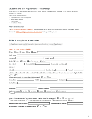 Fillable Online In Home Care Eligibility Application Form Fax Email ...