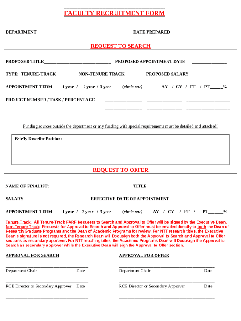 faculty recruitment - ohr rutgers Doc Template | pdfFiller