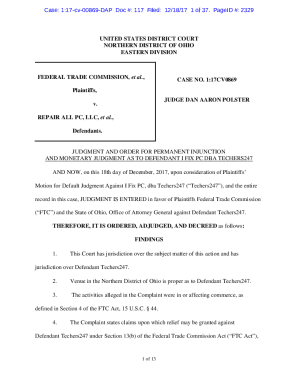 Fillable Online Complaint for Damages and Declaratory Judgment Doc ...