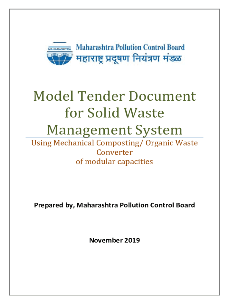 Fillable Online Government Organic Waste Converter Tenders Details In ...