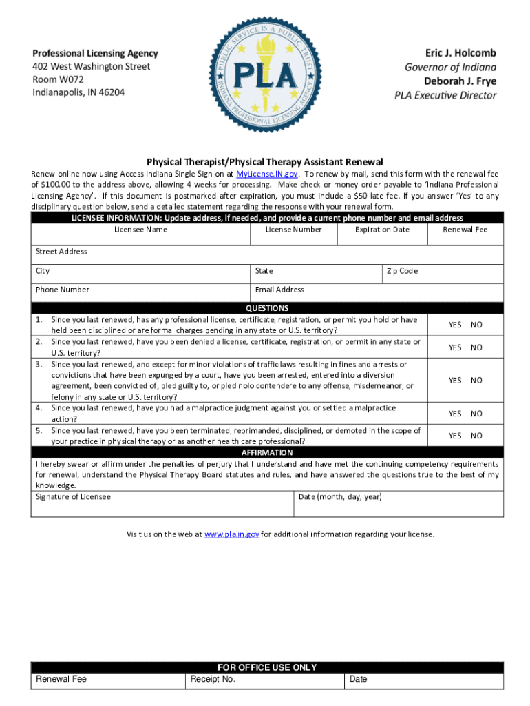 Fillable Online How to Guide: Physical Therapist ... - Georgia Secretary of State Fax Email ...