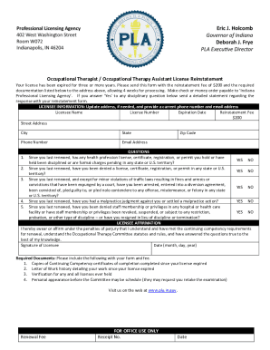 Fillable Online Steps to Get Your Occupational Therapy License State by ...