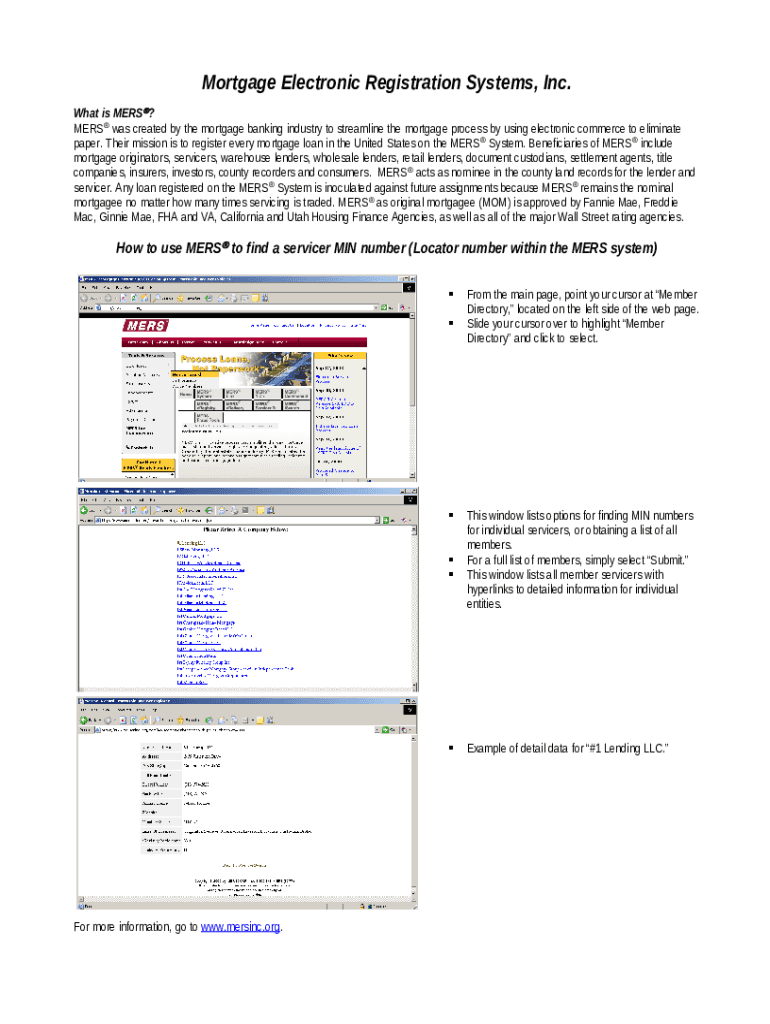 What Is Mortgage Electronic Registration System, Inc.? - Nolo ...