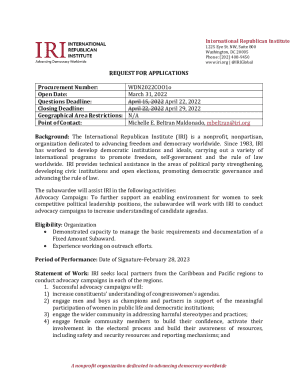 Fillable Online REQUEST FOR QUOTES Procurement Number: ASIA2022BD08o ...