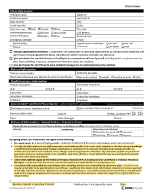 Fillable Online Tip sheet - intake forms.pub Fax Email Print - pdfFiller