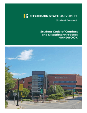 Fillable Online Student Code of Conduct and Disciplinary Process ...