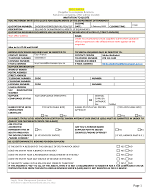 Fillable Online SCM-Bid documents SBD 1 - Sasria Fax Email Print ...
