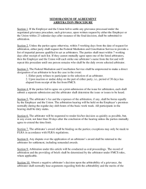 Fillable Online Collective Bargaining Agreement: Grievance Procedure Clause Fax Email Print ...