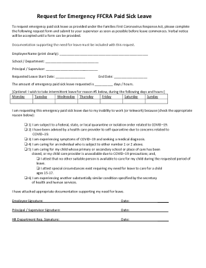 Fillable Online amherst k12 va Below is a sample Emergency Paid Sick ...