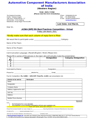 Pune Highway, Wakdewadi, Shivaji Nagar Pune - ACMA Doc Template | pdfFiller