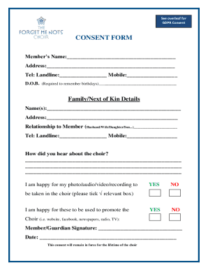 Fillable Online Ultimate consent form - GDPR edition - Open Brain ...