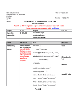 Proficiency Testing - National Health Laboratory Service Doc Template ...