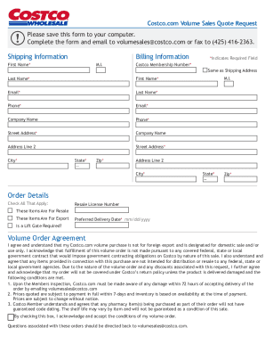 Fillable Online VolumeSales-Quote-Request.pdf - Costco.com Volume Sales ...