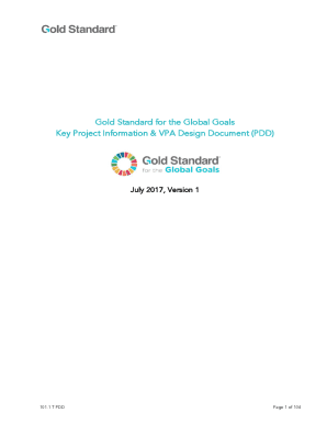 Fillable Online GOLD STANDARD FOR THE GLOBAL GOALS PRINCIPLES ... Fax ...