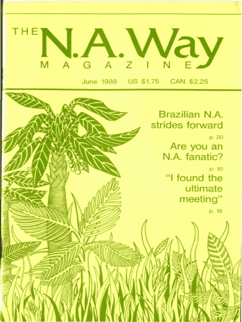 Fillable Online What Are the 12 Steps of Narcotics Anonymous (NA)? Fax ...