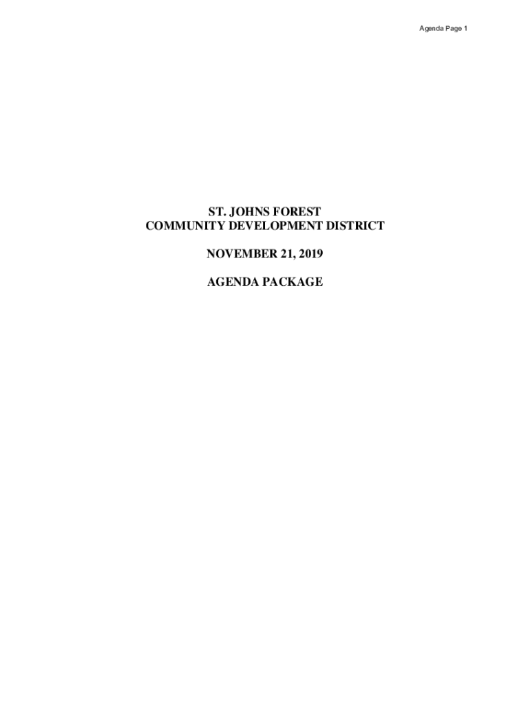 Fillable Online St Johns Forest CDD: Welcome to Community Development ...