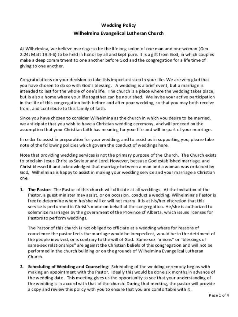 Fillable Online Synod affirms marriage as lifelong one man-one woman ...