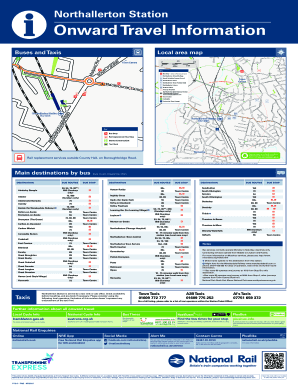 Fillable Online Northallerton Station - Local area map Buses and Taxis ...