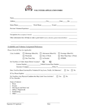 Fillable Online Sample Cover Letter for a Volunteer Position ...