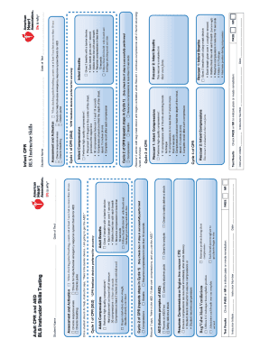 Fillable Online Adult CPR and AED Skills Testing Checklist - Amazon S3 ...