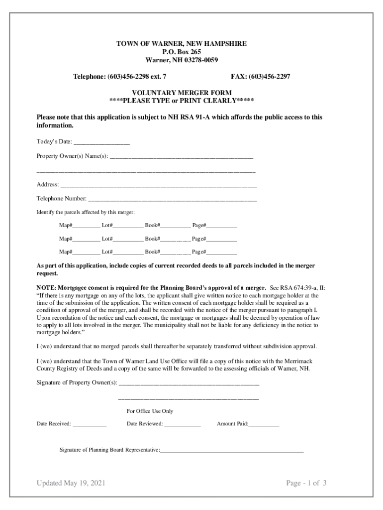 Fillable Online warner nh Warner NH - information about the town and ...