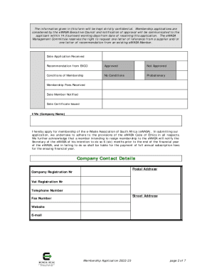 Fillable Online Become an eWASA member - EPR Waste Association SA Fax ...