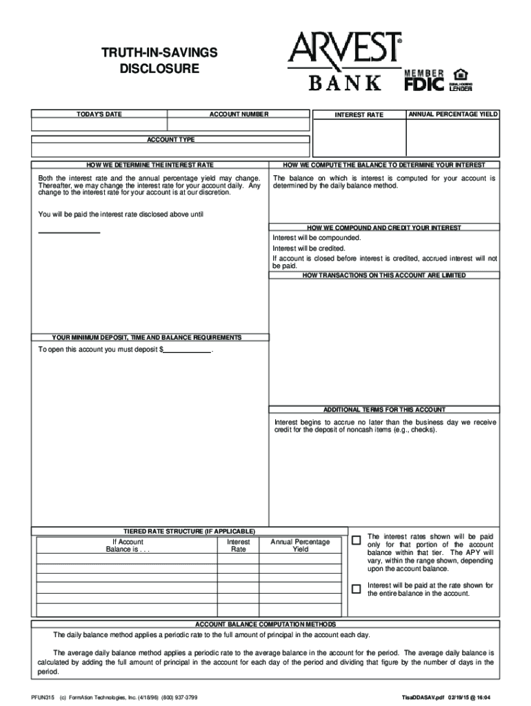 Fillable Online How To Calculate Interest Earned On A Savings Account