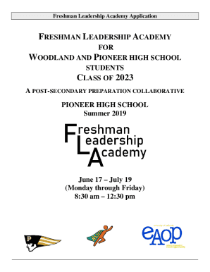 Fillable Online eaop ucdavis Freshman Leadership Academy Application ...