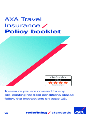 Fillable Online File a Claim online access our portal at - AXA Travel ...