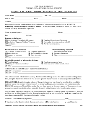 Fillable Online CAL POLY HUMBOLDT Fax Email Print - pdfFiller