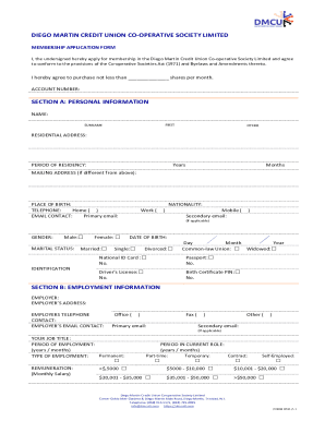 Fillable Online DMCU - Membership Application Form 1.docx Fax Email ...