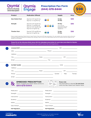Fillable Online Prescription Fax Form - Fax Email Print - pdfFiller